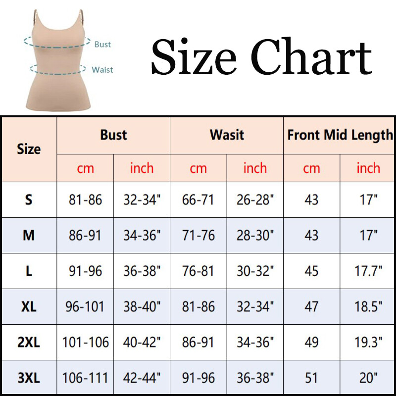 Seamless Women Built in Bra Padded Cami Vest Camisole Tank Tops Body ...