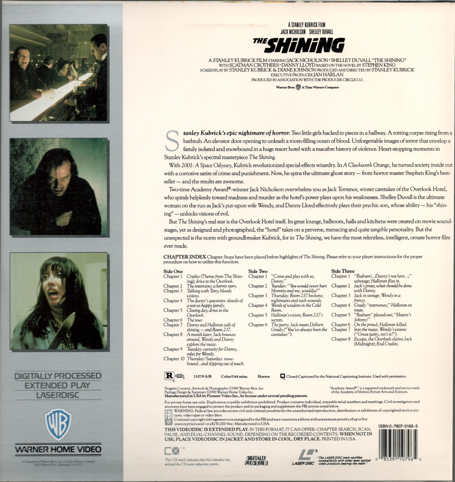 The+Shining+Laserdisc+1980+Horror+Classic+Jack+Nicholson+Shelly+Duvall ...