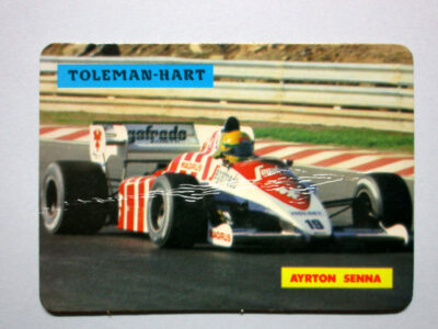 AYRTON SENNA TOLEMAN HART SEGAFREDO FORMULA F1 RACING CAR DRIVER POCKET ...