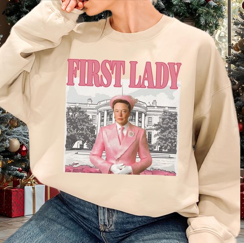 Funny Elon Musk First Lady Anti Elon Musk Pink Funny Anti-Oligarchy ...