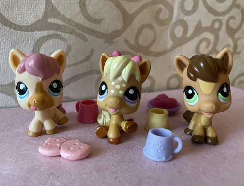 Littlest Pet Shop Authentic Pony Horse Triplet #1879 #1880 #1881 | eBay