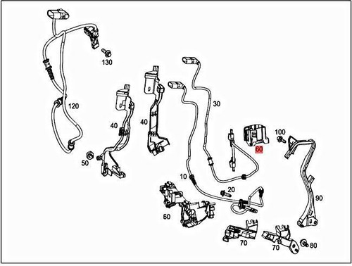 Genuine MERCEDES A205 C205 C238 C253 S205 S213 W205 W213 Cable duct ...