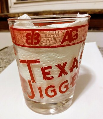 Vintage "Texas Jigger" Shot Glass Astrodome Houston Longhorn Novelty ...
