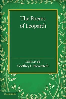 The Poems of Leopardi: With Introduction and Notes and a Verse ...