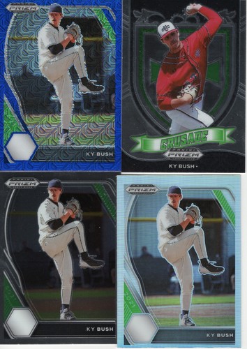 2021 PRIZM DRAFT KY BUSH ROOKIE/RC (LOT=4) W/BLUE MOJO/CRUSADE/SILVER ...