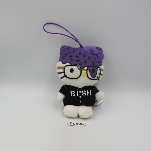 Hello Kitty C0902 BiSH Purple Sanrio 2018 mascot Strap Plush 4" Toy ...
