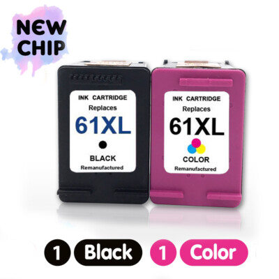 61 XL Black & Color Ink Cartridge For HP Deskjet 2050 2510 2512 2514 ...