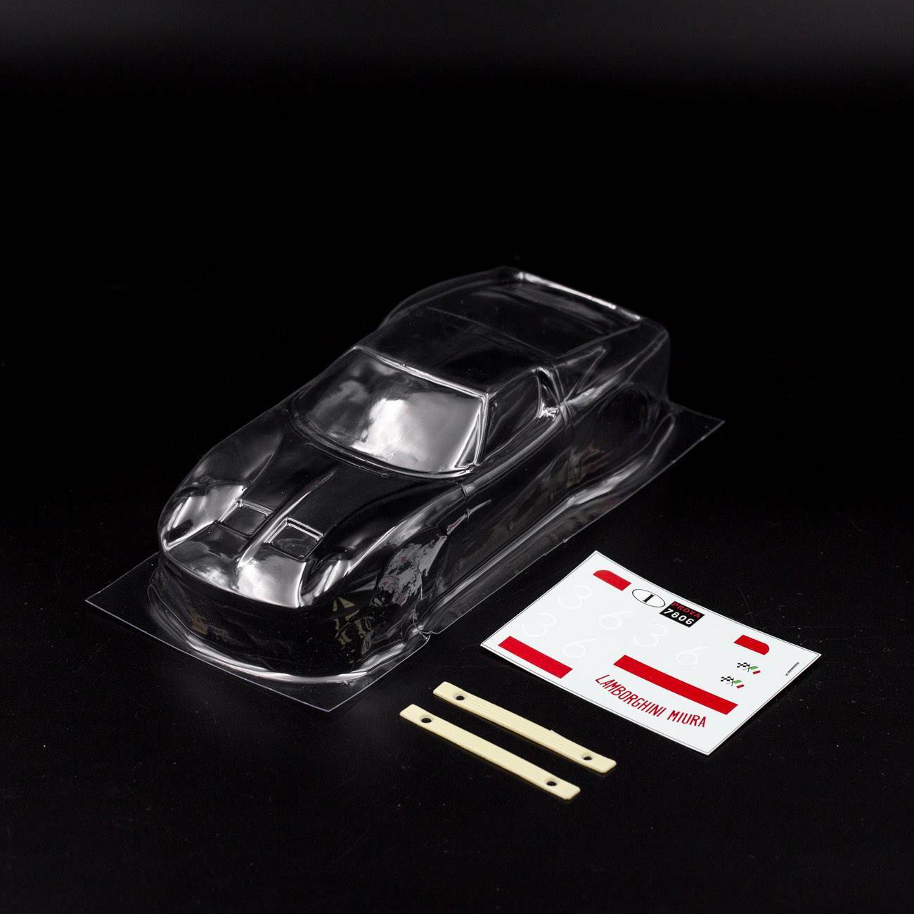 Slot car Clear Body Lamborghini Miura Replica Policar Super Clear 1:24 ...
