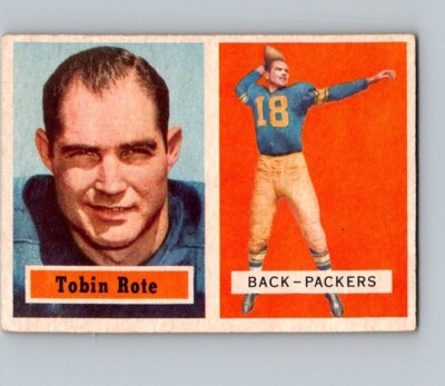 1957 TOPPS FOOTBALL #81 TOBIN ROTE NRMT NC | eBay