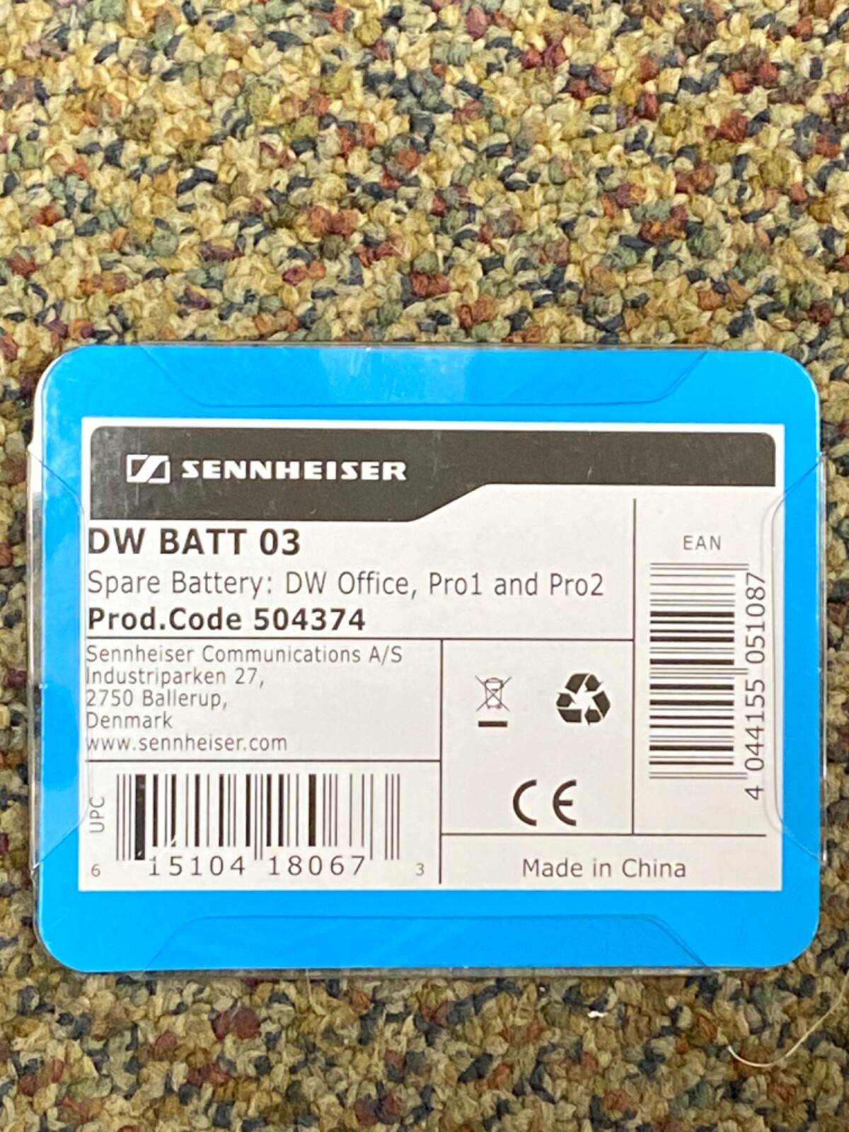 Genuine Sennheiser. DW batt 03 new | eBay