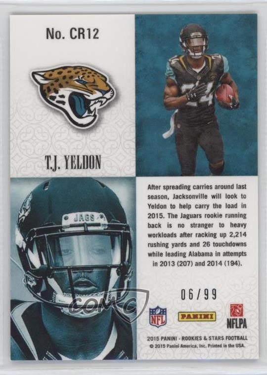 2015 Panini Rookies & Stars Crusade Rookies Red /99 TJ Yeldon #CR12 RC ...