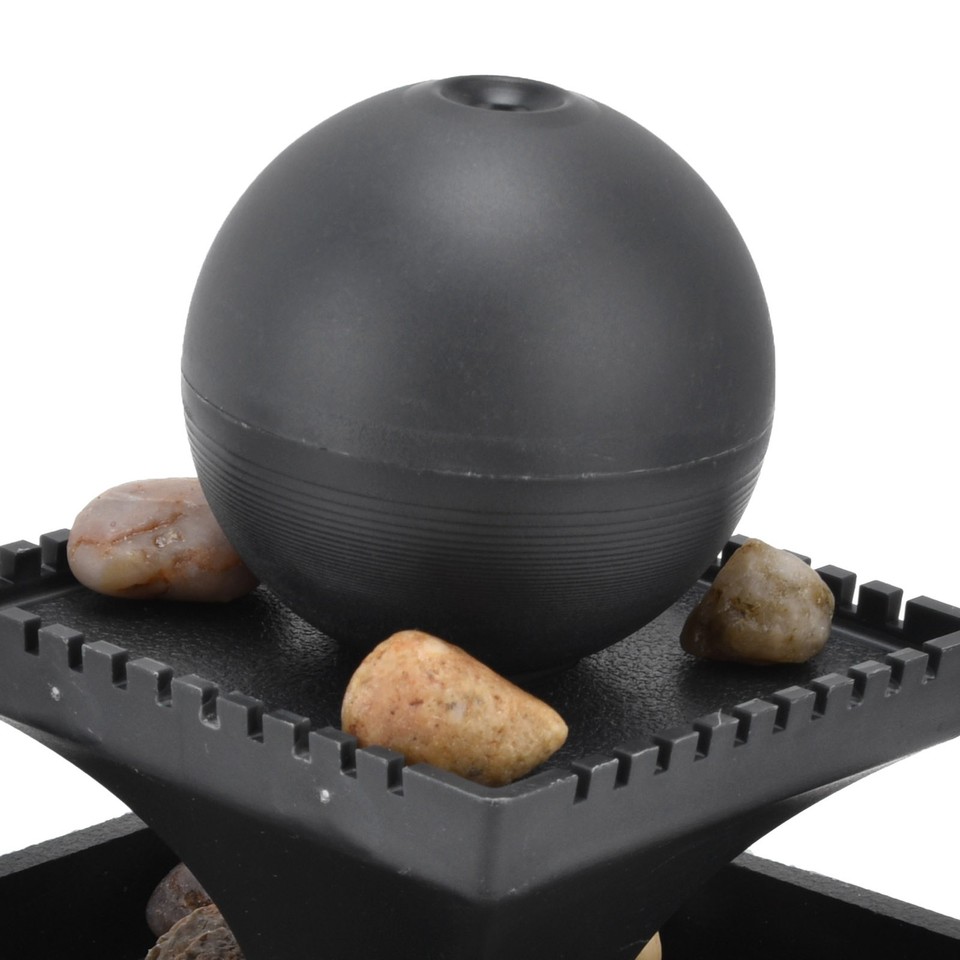 3V USB Tabletop Water Fountain Indoor Ball Waterfall Fountain For Home ...