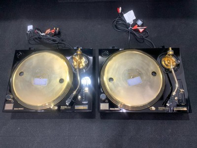 Technics SL-1200 Ltd Gold Limited Edition DJ Turntables (PAIR) Record ...
