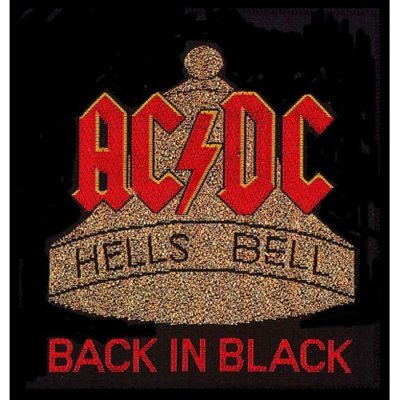 AC/DC - HELLS BELLS - WOVEN PATCH - BRAND NEW - MUSIC BAND 0003 | eBay
