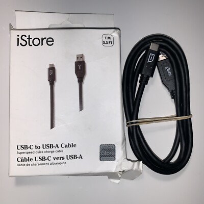 Istore Usb-c To Usb-a Cable 1meter (3.3ft) Open Box. Model ACC926CAI | eBay