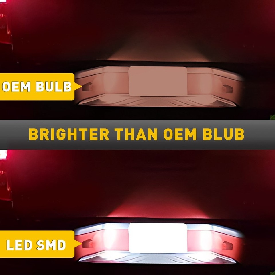 White & Red Plate LED License Light Tag Lamp For 2009-2012 Suzuki ...
