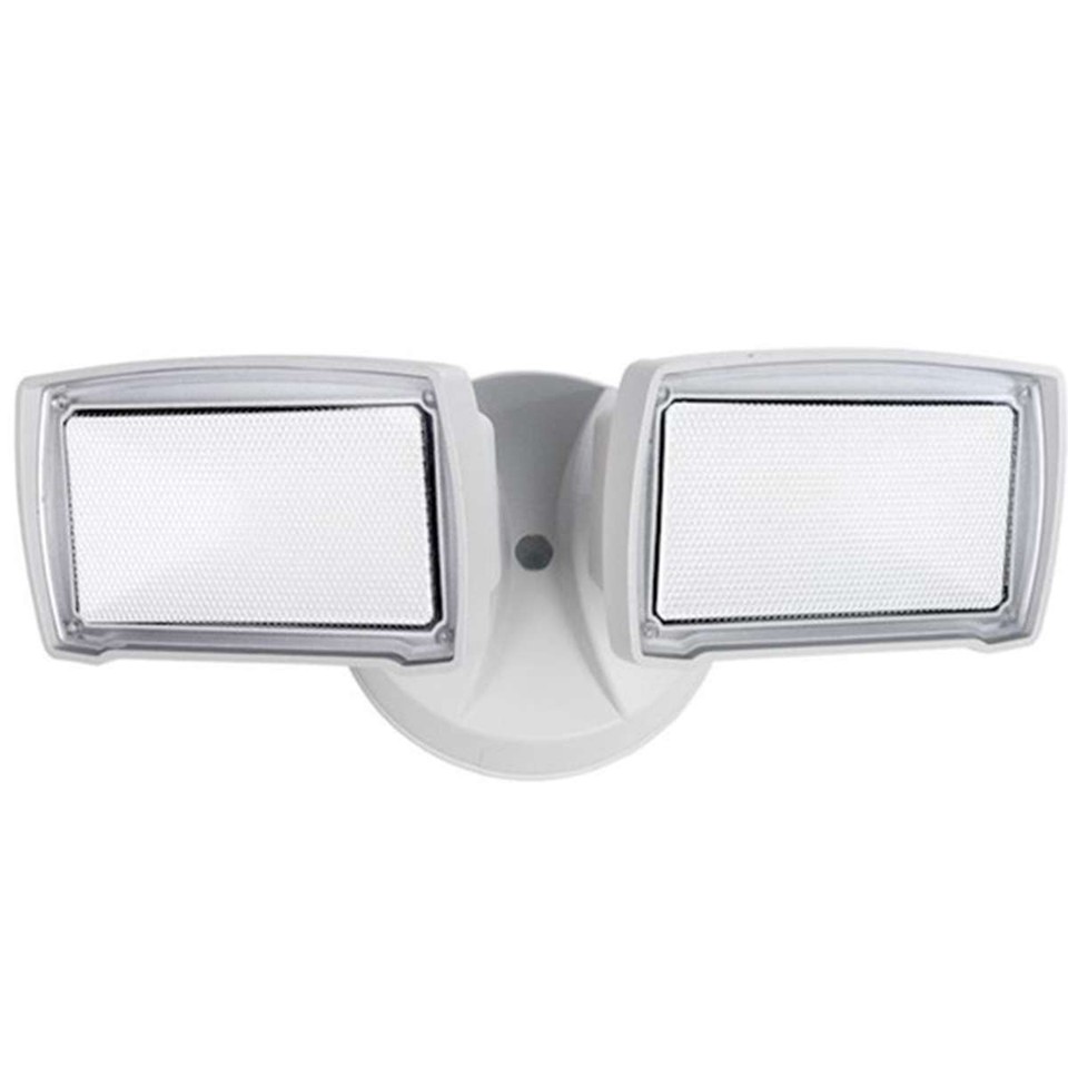 White LED 2-Head Security Flood Light - 2060 Lumens - 5000K - Good ...