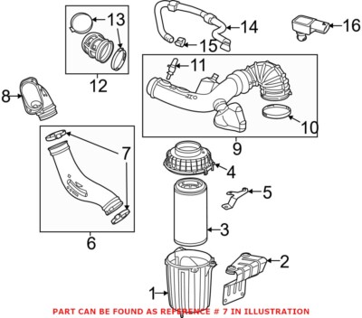 Genuine Mopar Engine Cold Air Intake Tube 68190498AB | eBay