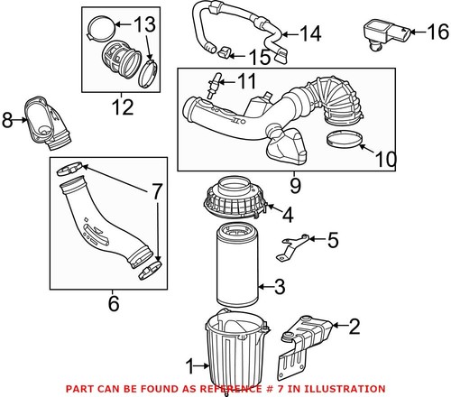 Genuine Mopar Engine Cold Air Intake Tube 68190498AB | eBay