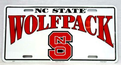 North Carolina State White Embossed Metal License Plate Sign | eBay