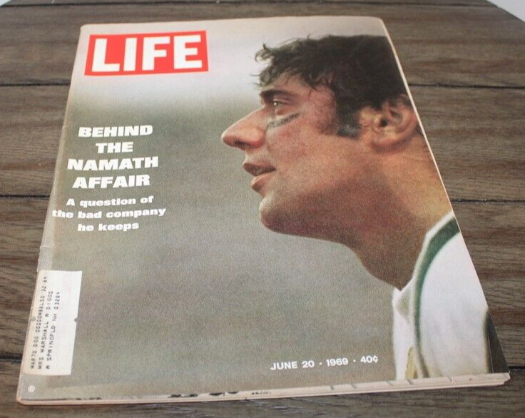 Single Issue Magazines Time Life Magazine June 20, 1969 - Joe Namath ...