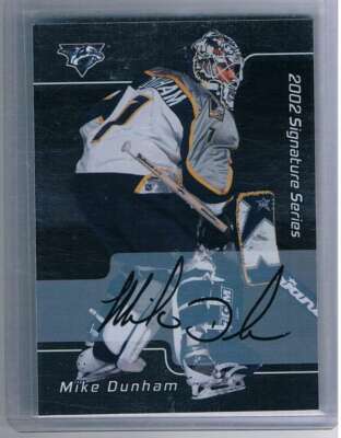 2001-02 Signature Series Autographs #93 Mike Dunham NM-MT NM-MT Auto | eBay