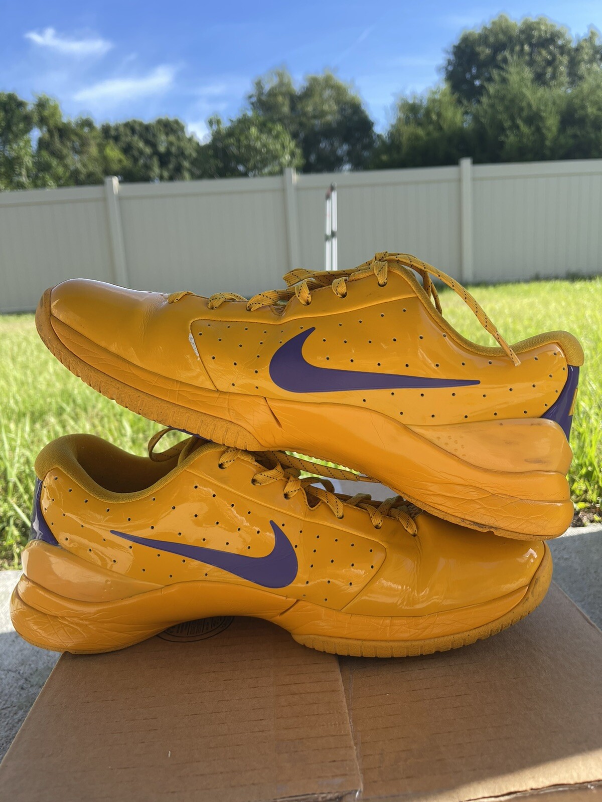 Kobe Snake Pit Nike Hyperdunk Lakers 2008 Men 12 Rare… - Gem