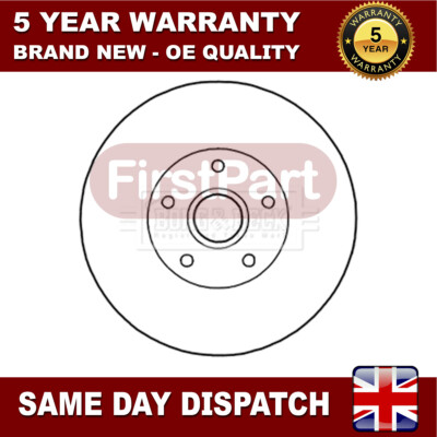 Fits Renault Megane 2008- Fluence 2010- FirstPart Rear 1x Brake Disc ...