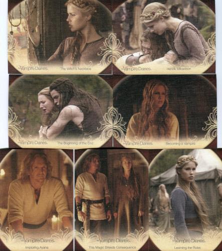 Vampire Diaries Season Three Vampires Flashback Canvas Chase Card Set 7 ...