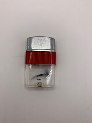 Vintage Scripto Vu-Lighter with Fly Fishing Lure Sparks | eBay