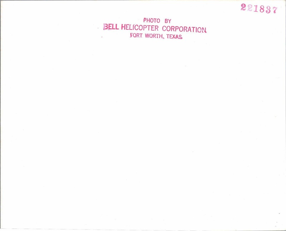 BELL XH-40 HELICOPTER ORIGINAL MANUFACTURERS PHOTO US ARMY IROQUOIS 3 ...