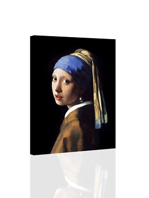Johannes Vermeer Girl With The Pearl Earring - CANVAS OR PRINT WALL ART ...