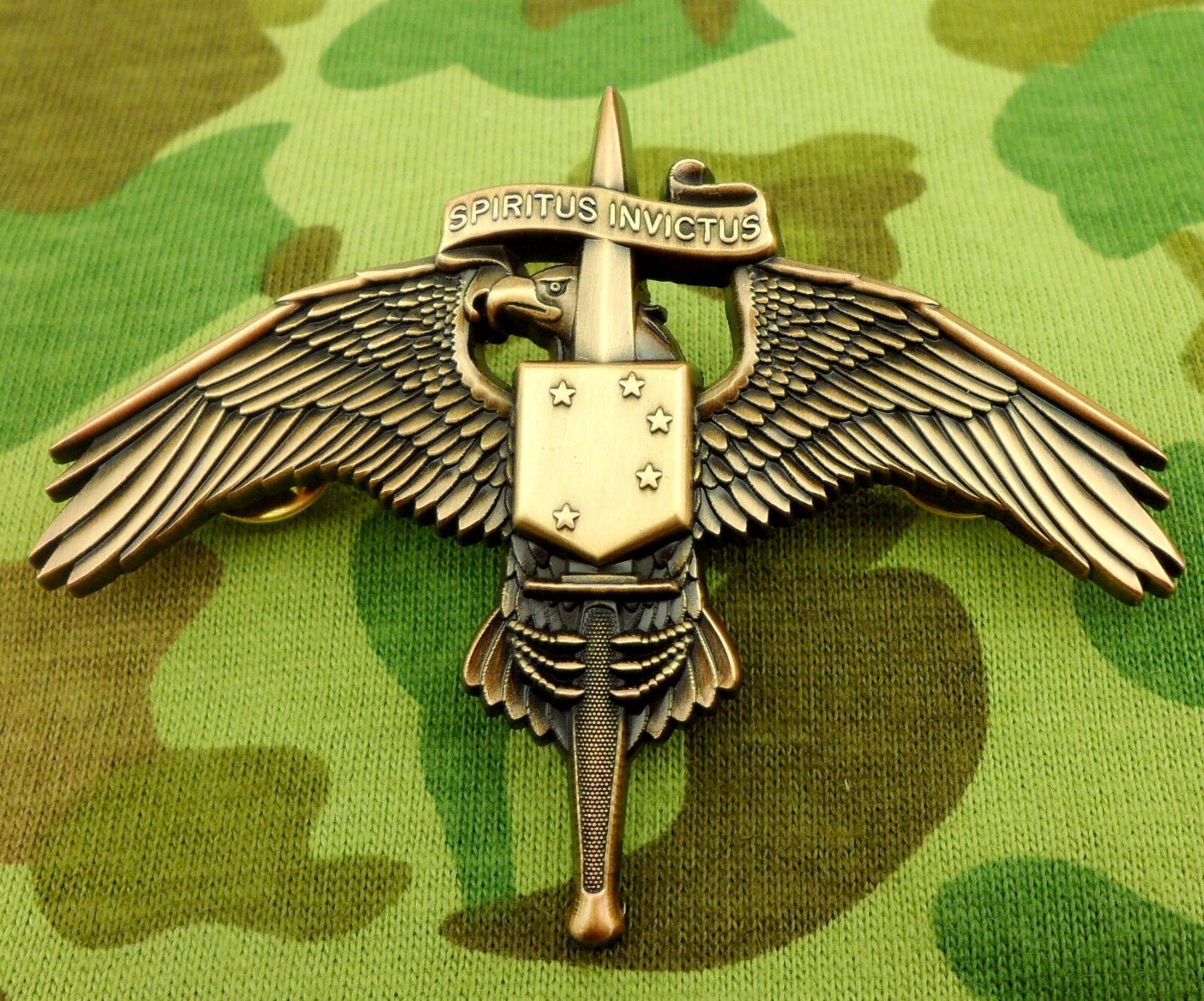 THREE COLORS US MARINE RAIDER INSIGNIA USMC MARSOC BADGE PIN | eBay