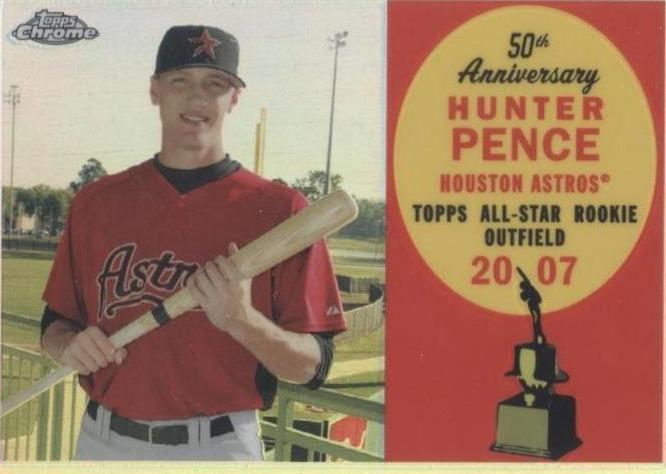 2008 Topps Chrome - Topps All-Rookie Team Hunter Pence #ARC18 Refractor ...