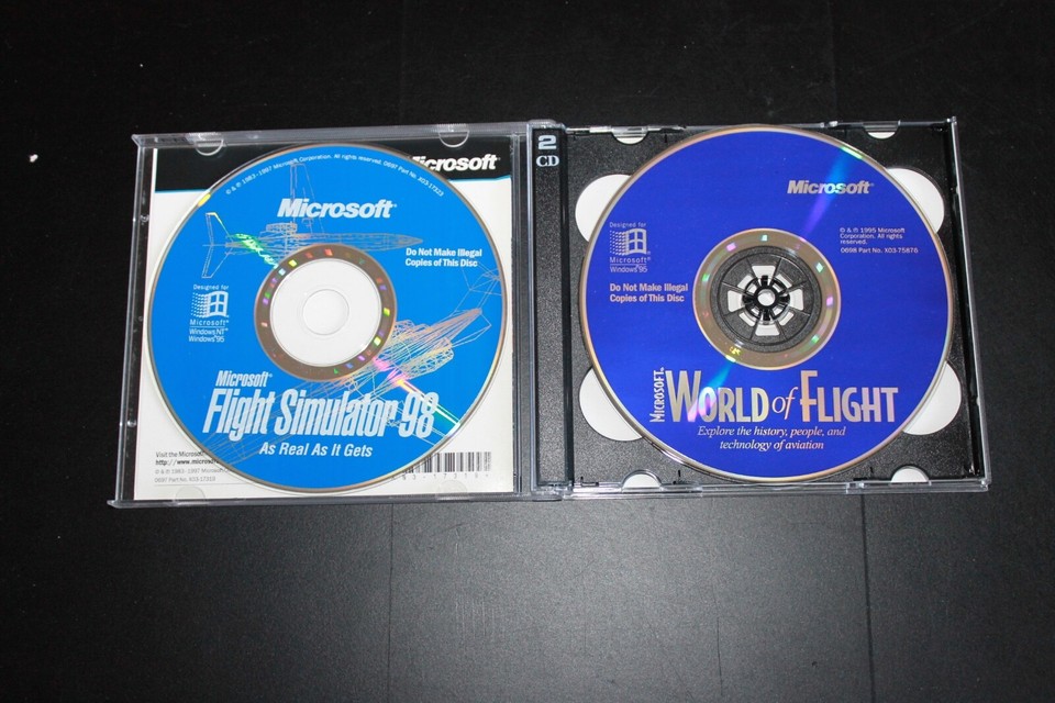 Microsoft Flight Simulator 98 PC - Great Condition CD ROM Game For ...
