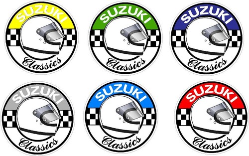SUZUKI CLASSICS DECALS STICKER MOPED MOTORCYCLE GRAND PRIX MOTORSPORT ...