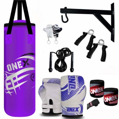 Kids Boxing Punch Bag Junior Heavy Filled MMA Training Kit For girls ...
