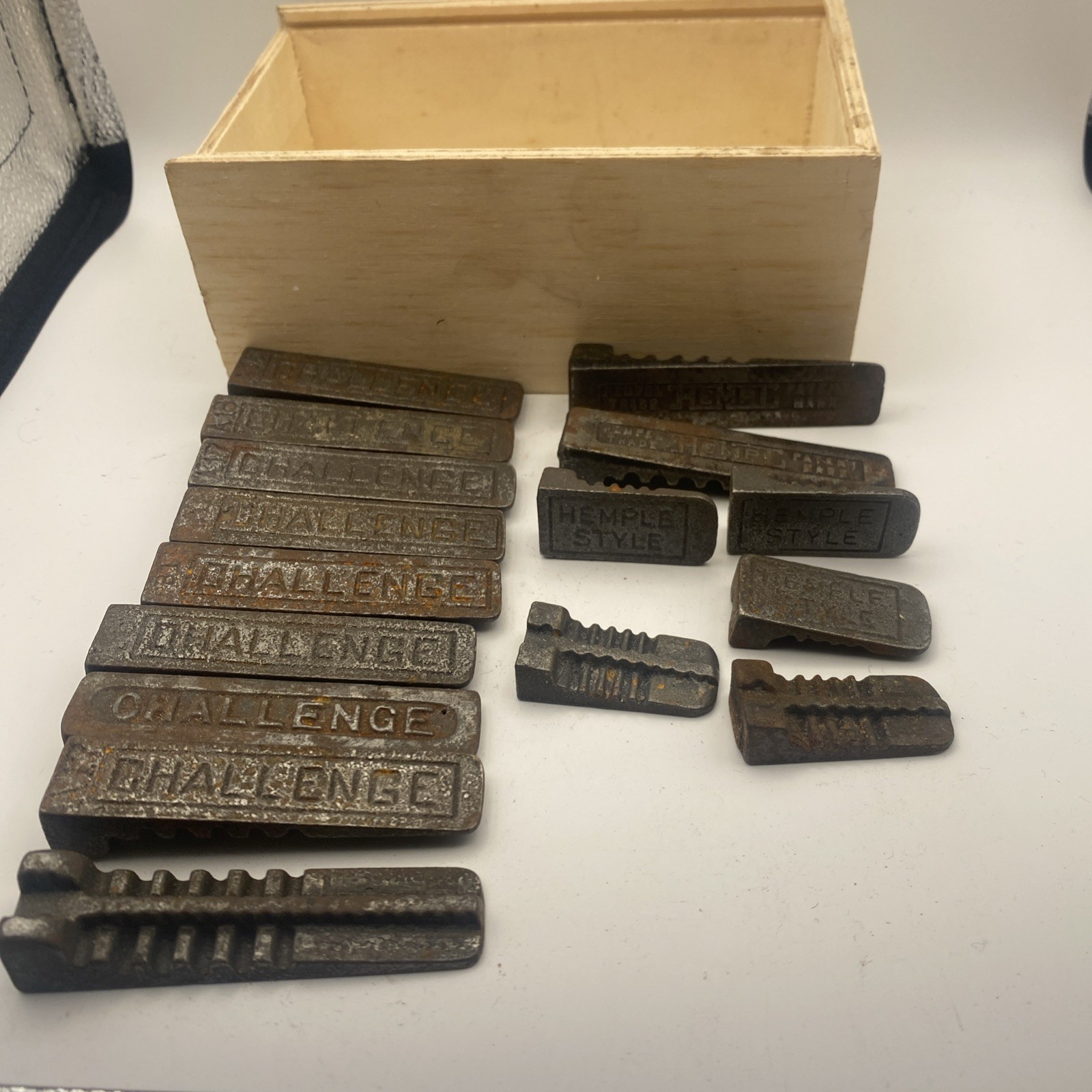 Letterpress Quoins “challenge” & “hemp Style” Brands Lot Of 16 Pieces ...