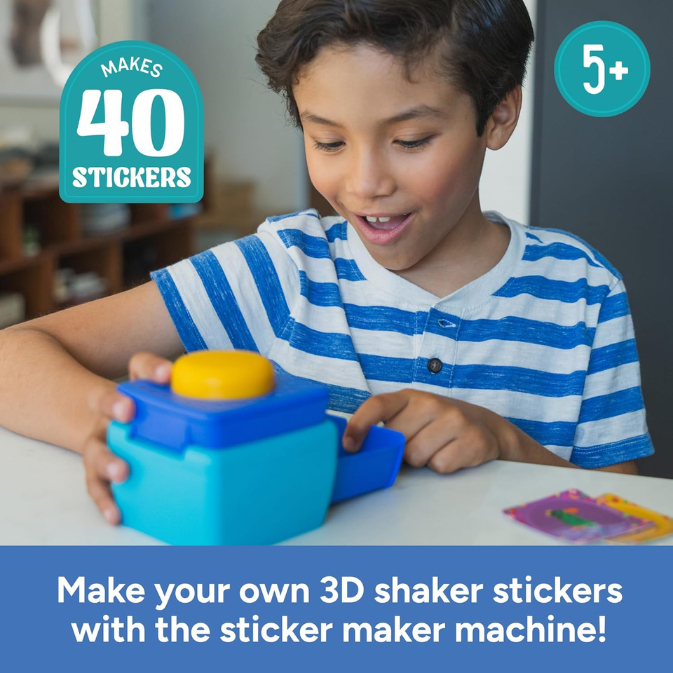Educational Insights 3D Sticker Maker Kit - Craft Kit for Kids, Mess ...