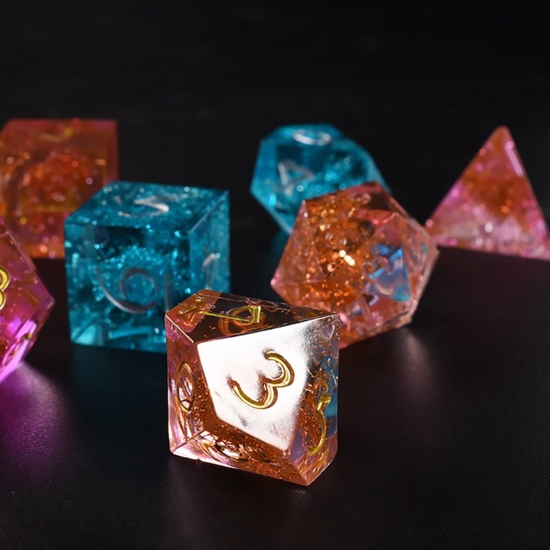 Resin Casting Polyhedron Game Dices Moulds Number Moulds for Diy Board ...