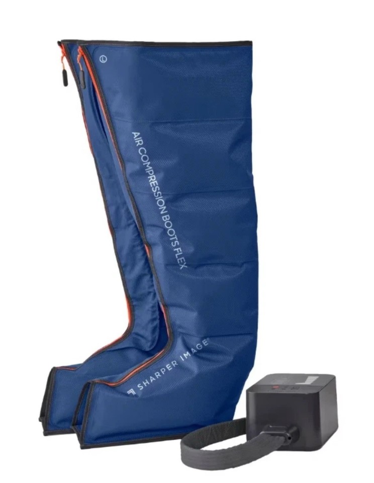Sharper Image Flex Air Compression Boots Leg Recovery Small/Medium Size ...