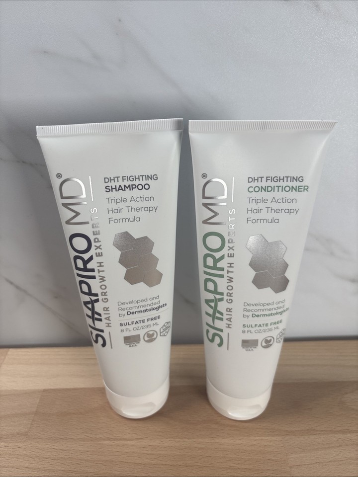 Shapiro MD Hair Loss Shampoo and Conditioner, Vegan Formula with DHT ...