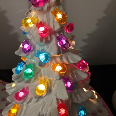 20 Novelty Cute Easter Bunny Bulbs for Ceramic Christmas Tree Lights ...