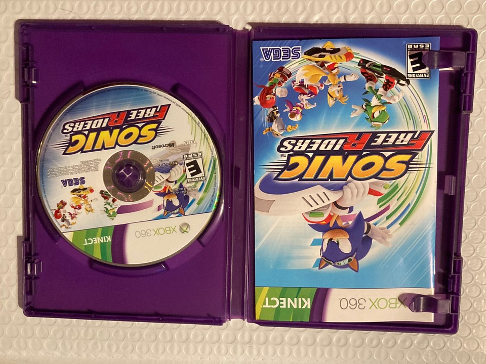 Sonic Free Riders -- (Microsoft Xbox 360, 2010) Kinect Game - Manual ...