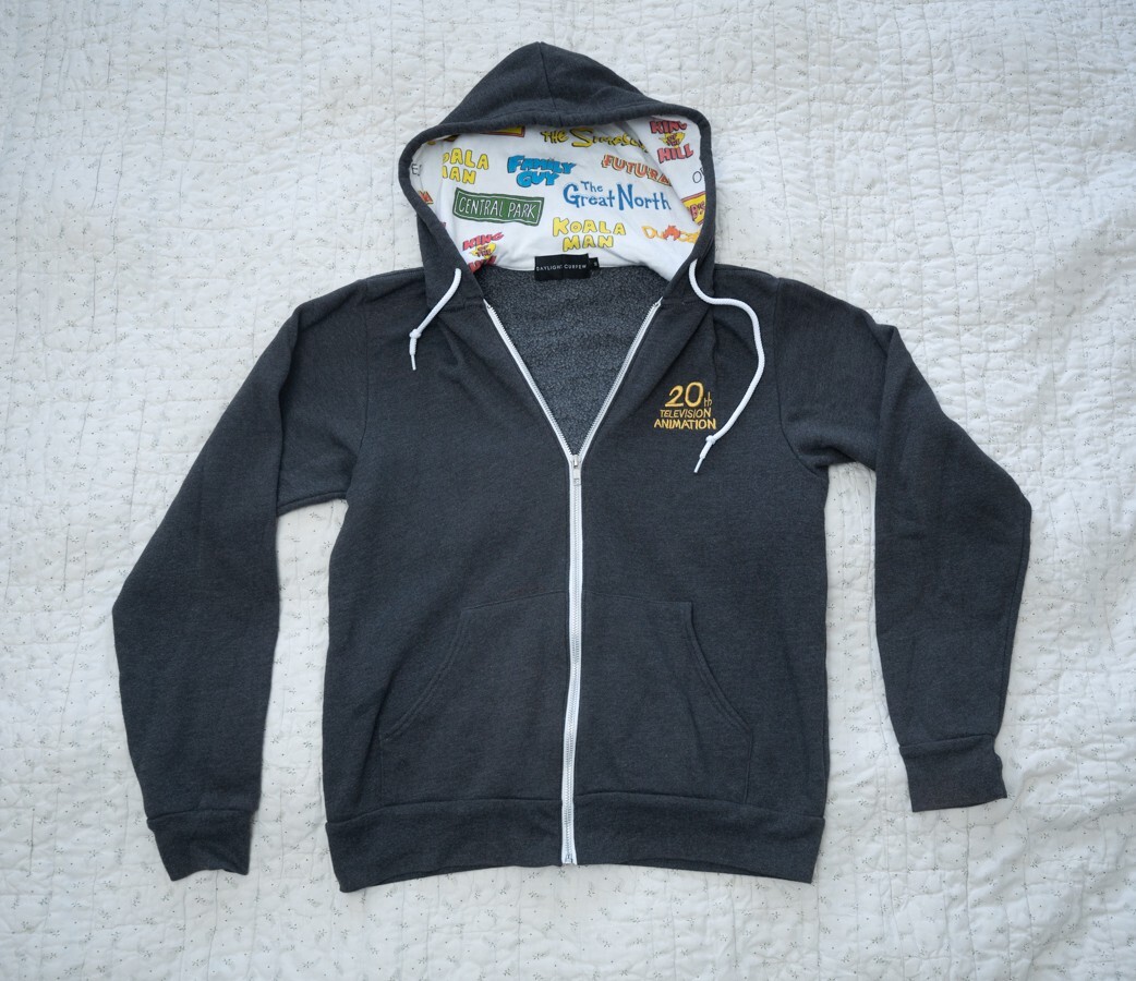 20th Century Television Animation Hoodie Full Zip - M… - Gem