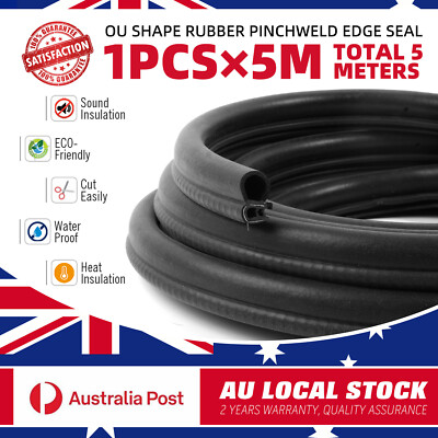 5M Rubber Pinch Weld Seal Strip Car Caravan Door Edge U Channel ...
