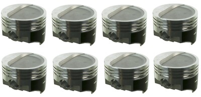 SPEED PRO Forged Coated Dished Pistons Set/8 for Chevy SB 350 Turbo ...