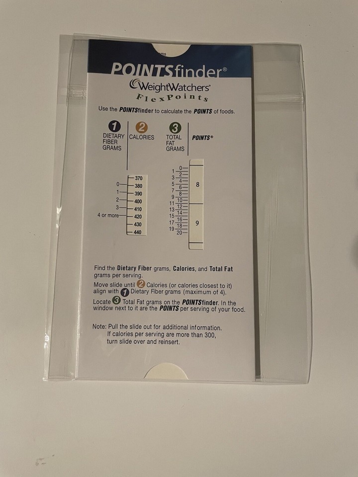 Weight Watchers Flex points finder Slide Calculator Plan Slider- NEW | eBay
