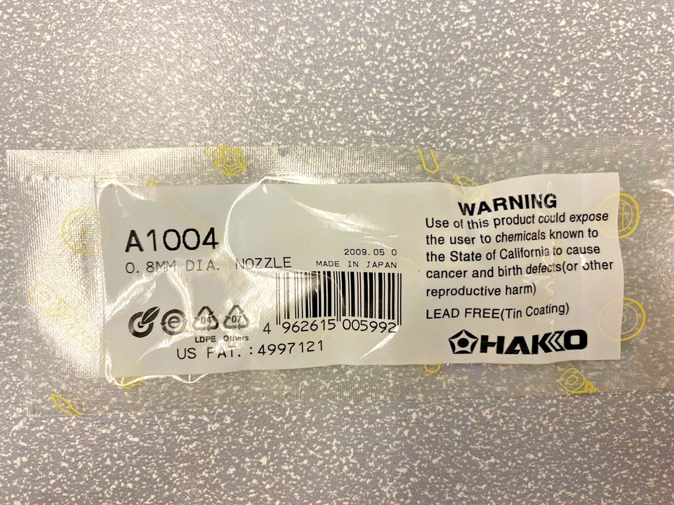 HAKKO A1004 DESOLDERING NOZZLE 0.8MM FITS 802/807/808/817 | eBay