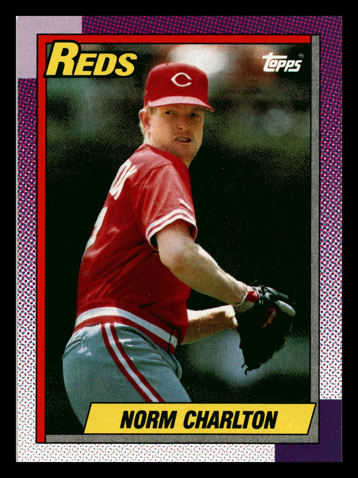 1990 Topps Norm Charlton #289 Cincinnati Reds Centered Mint | eBay